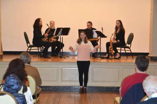 Argyle Saxophone Quartet Entertains Crowd At Edmond Town Hall – The Newtown Bee