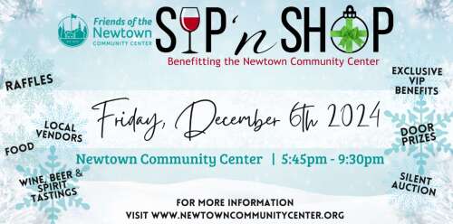 Newtown Community Center Hosting 4th Annual Sip ‘N Shop – The Newtown Bee