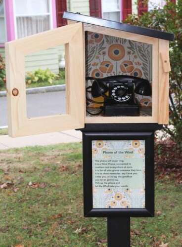 A New Type Of Phone: Wind Phone At C.H. Booth Library – The Newtown Bee