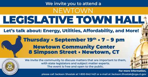Legislative Town Hall Rescheduled. Again. – The Newtown Bee