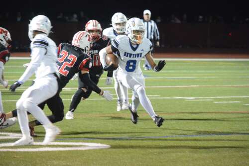 Unbeaten! Football Team Mashes Masuk, Will Host Playoff Game December 3 – The Newtown Bee