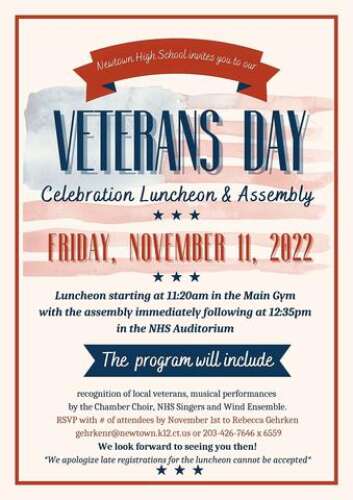 Local Veterans Invited To NHS Veterans Day Luncheon And Program – The ...