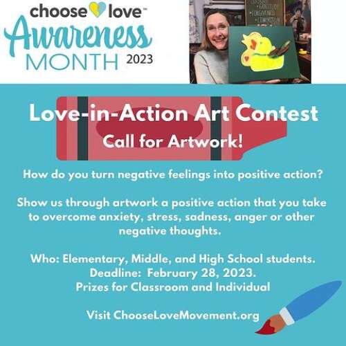 Love In Action: February Is Choose Love Awareness Month, Art Contest ...